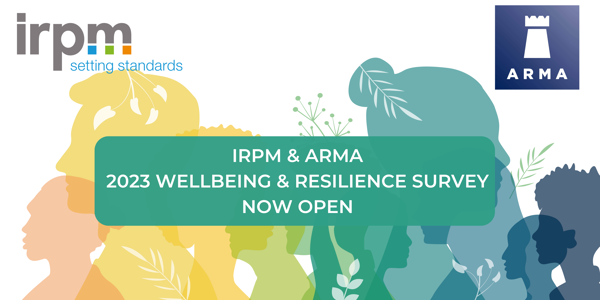 IRPM & ARMA 2023 Wellbeing & Resilience Survey Launched - Wellbeing ...