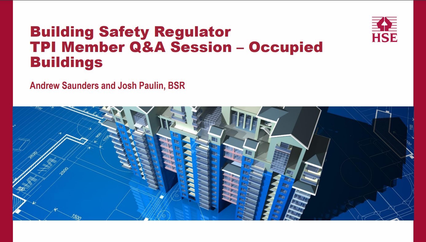Consultation: Framework for competence of Building Safety Managers ...